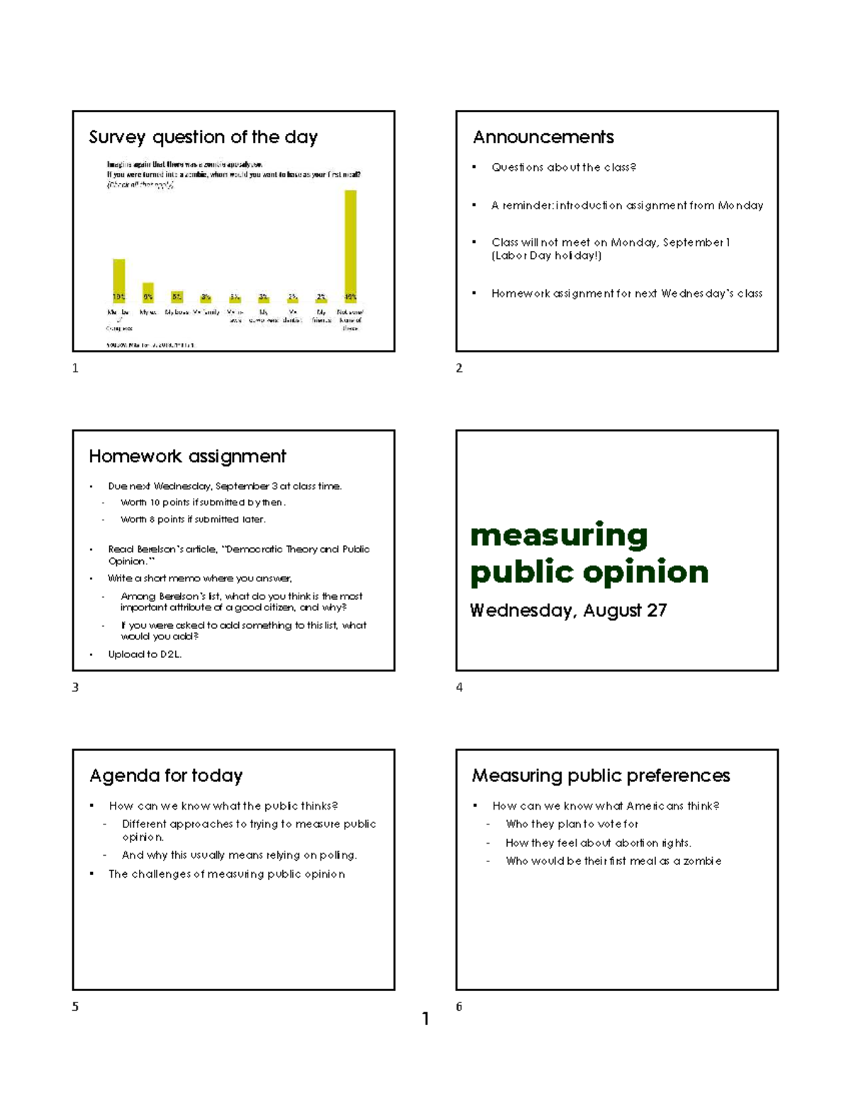 Introduction to Public Opinion Polling - Homework Assignment - Studocu