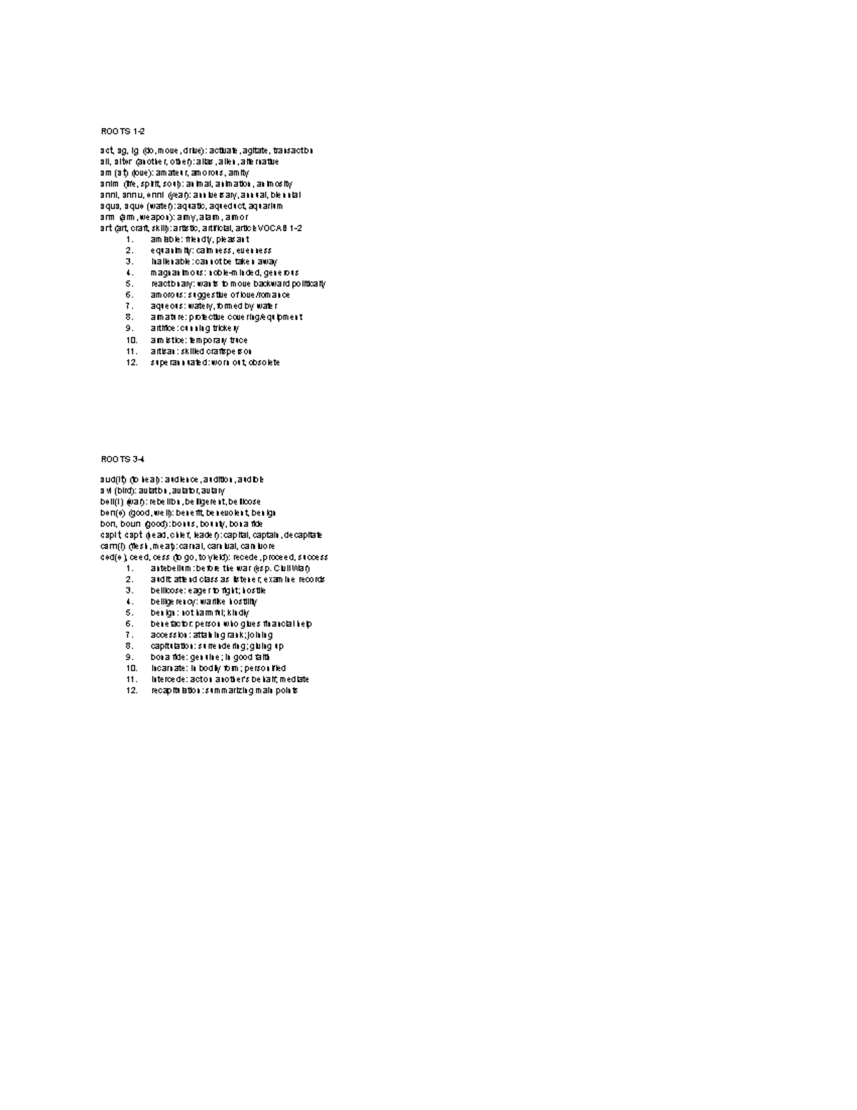 Vocabulary Study Guide: Key Terms and Concepts - Studocu