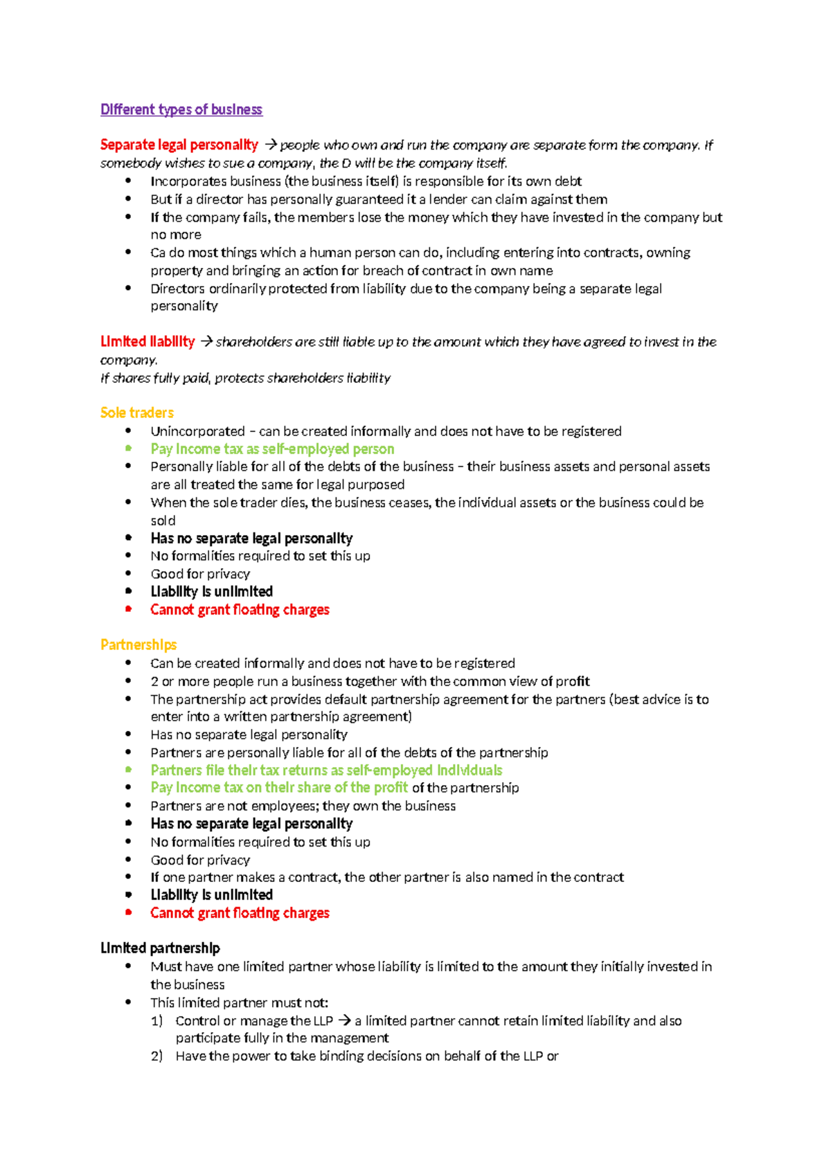 Different Types of Business Structures: Legal Personalities Explained ...