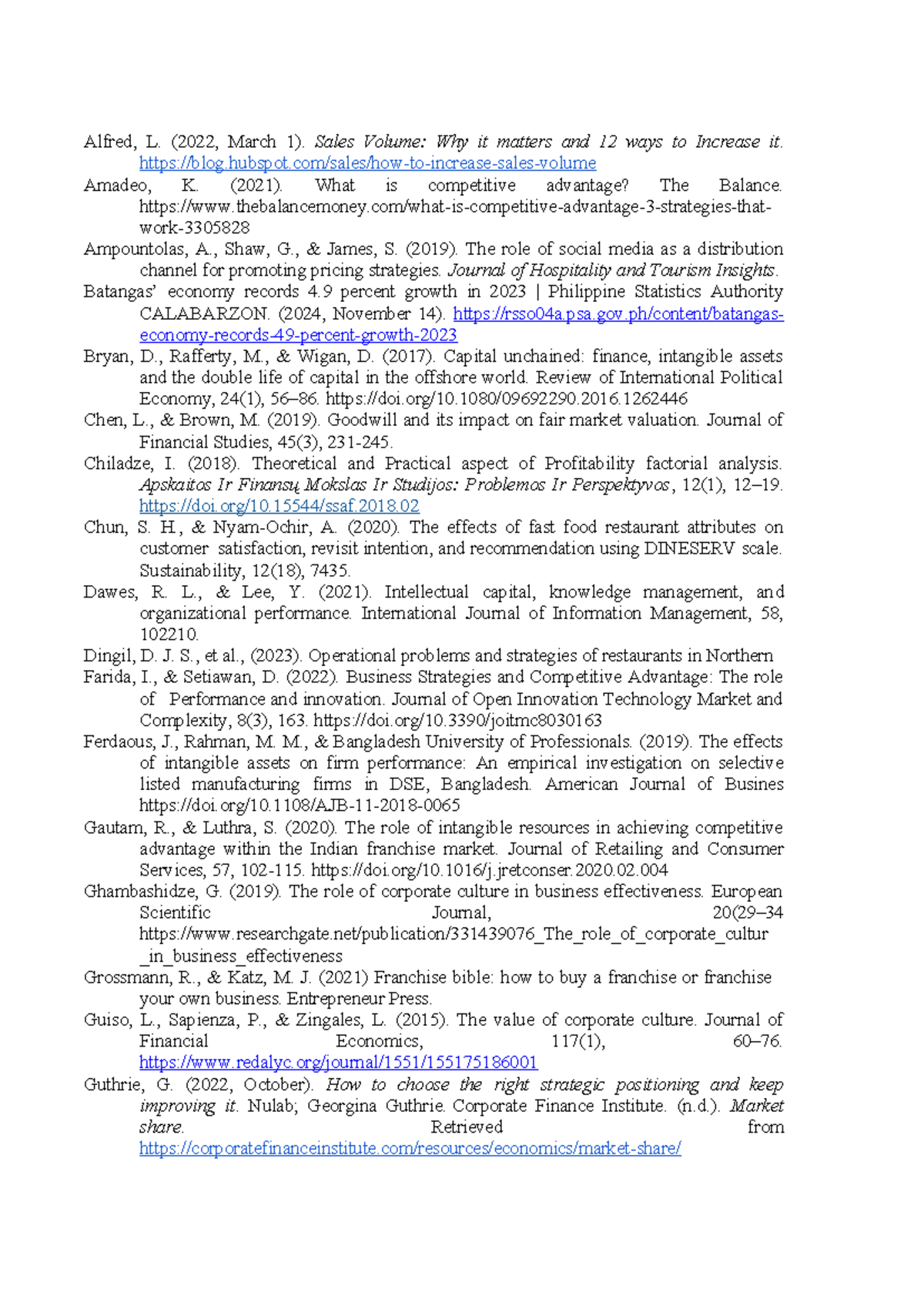 References Summary - Research Methods (Final Exam) - Studocu