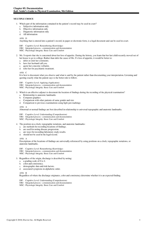 Seidel Guide To Physical Examination - Chapter 12 Eyes Practice Test ...