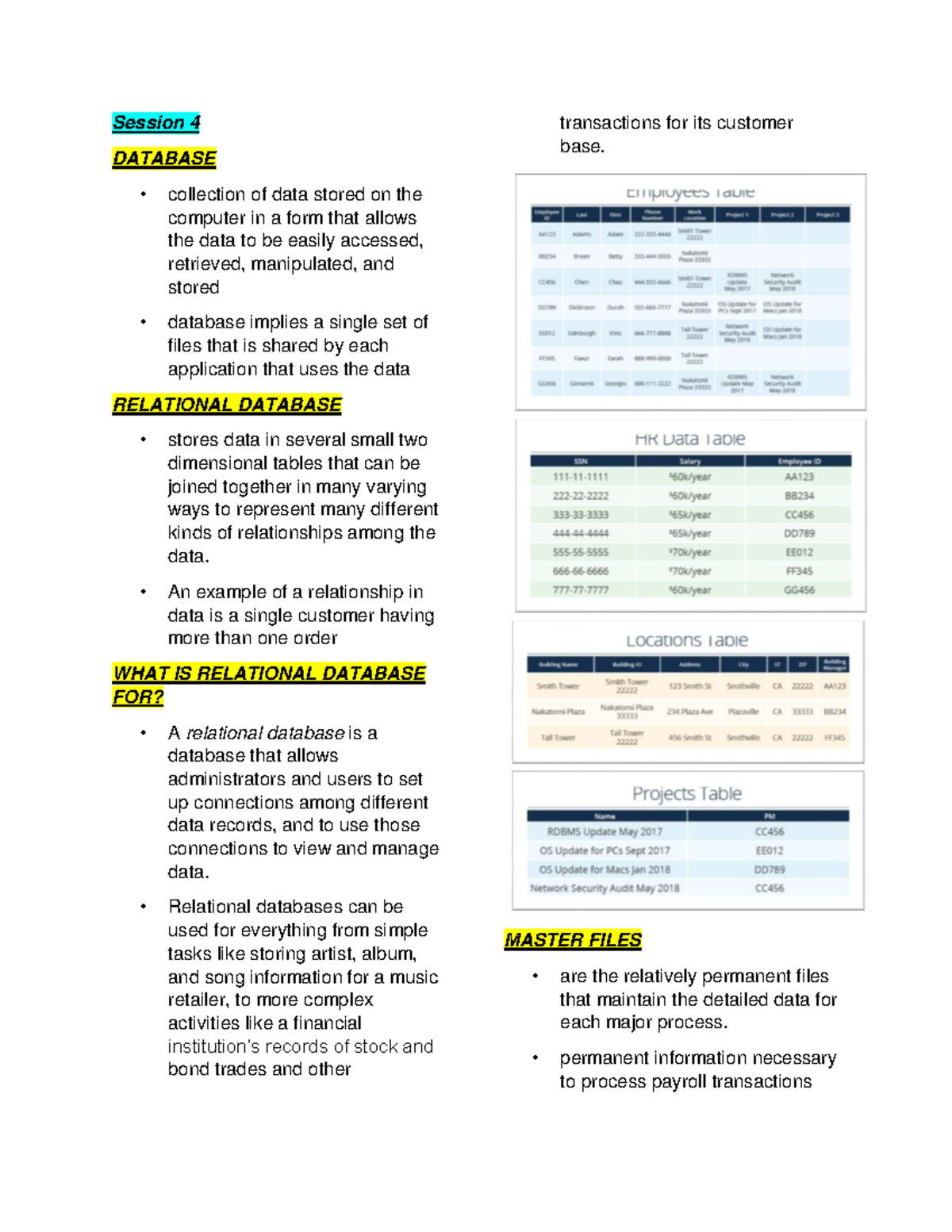 ITAB211-QUIZ- Database Concepts and Security Overview - Studocu