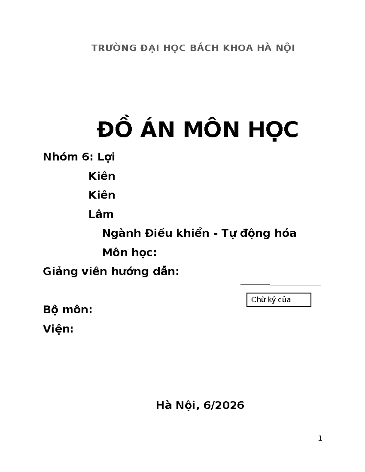 ĐỒ ÁN MÔN HỌC: Tìm Hiểu Về Digital Twin và Ứng Dụng Trong Ngành Điều ...