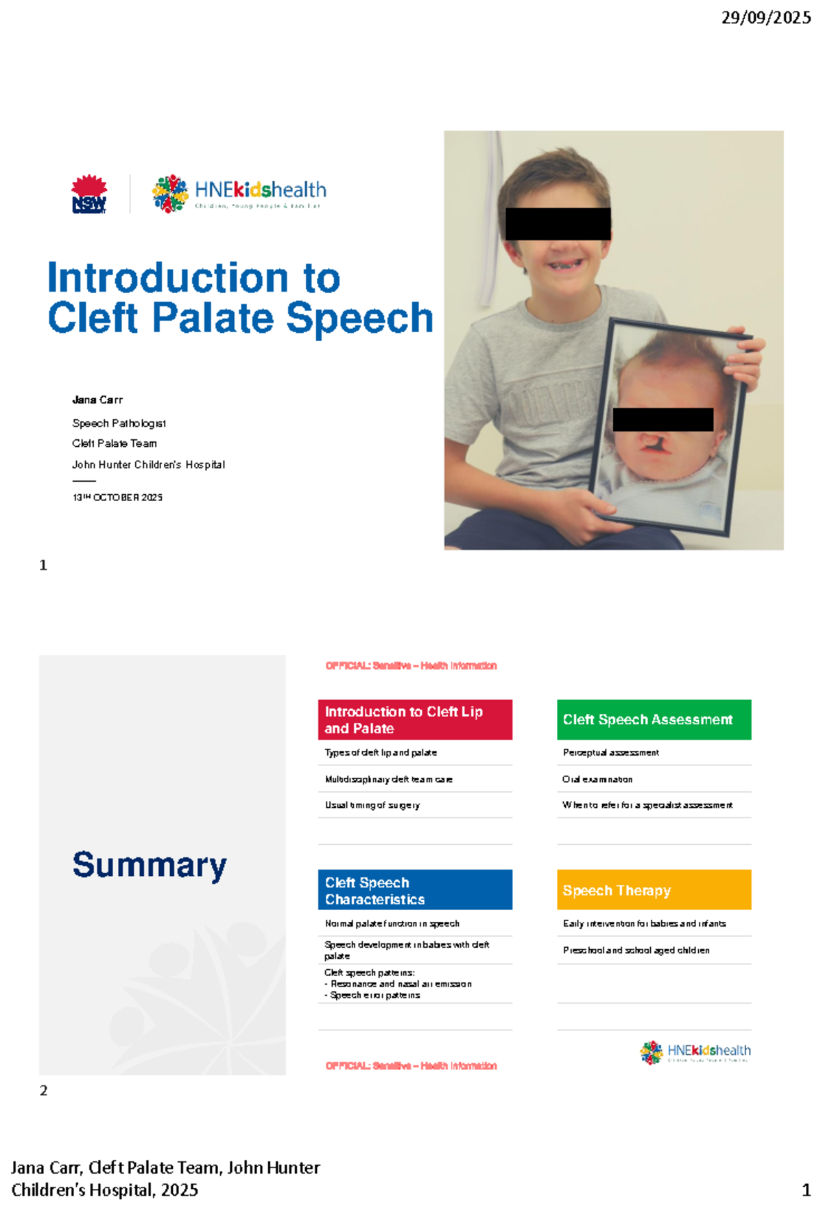 Cleft Palate Speech Development: Assessment & Therapy Techniques - Studocu