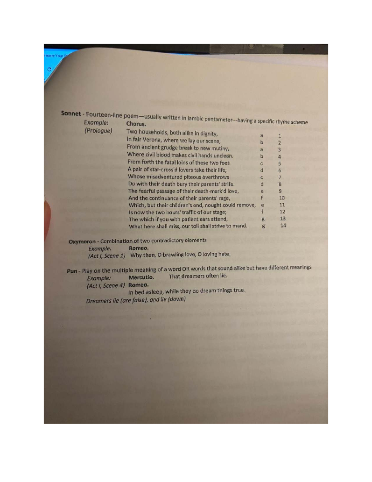 Final Exam Study Guide for ABC101: Literary Terms and Analysis - Studocu