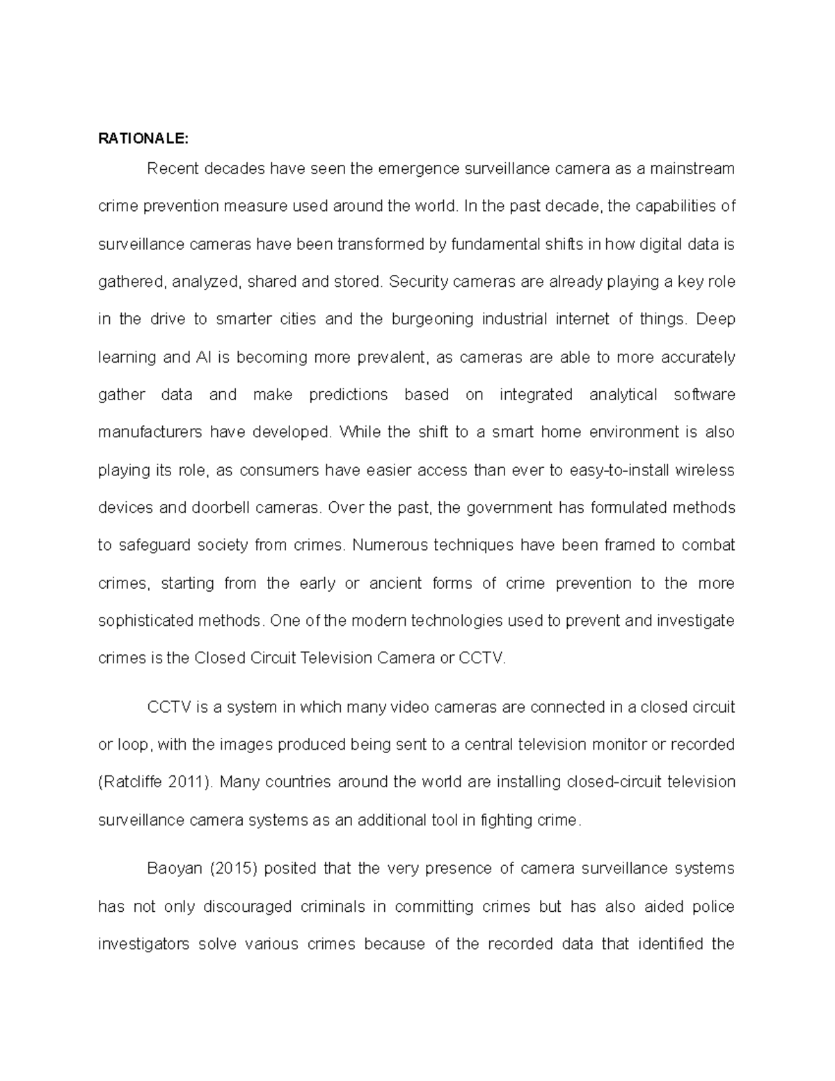 Effectiveness OF Surveillance Camera IN Crime Reduction AND Prevention ...