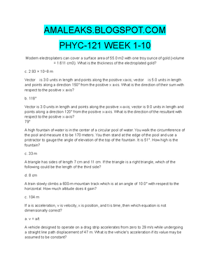 21ST LIT ENGL 121 W1 10 - LIT SQ Question 1 Drama is told mainly ...