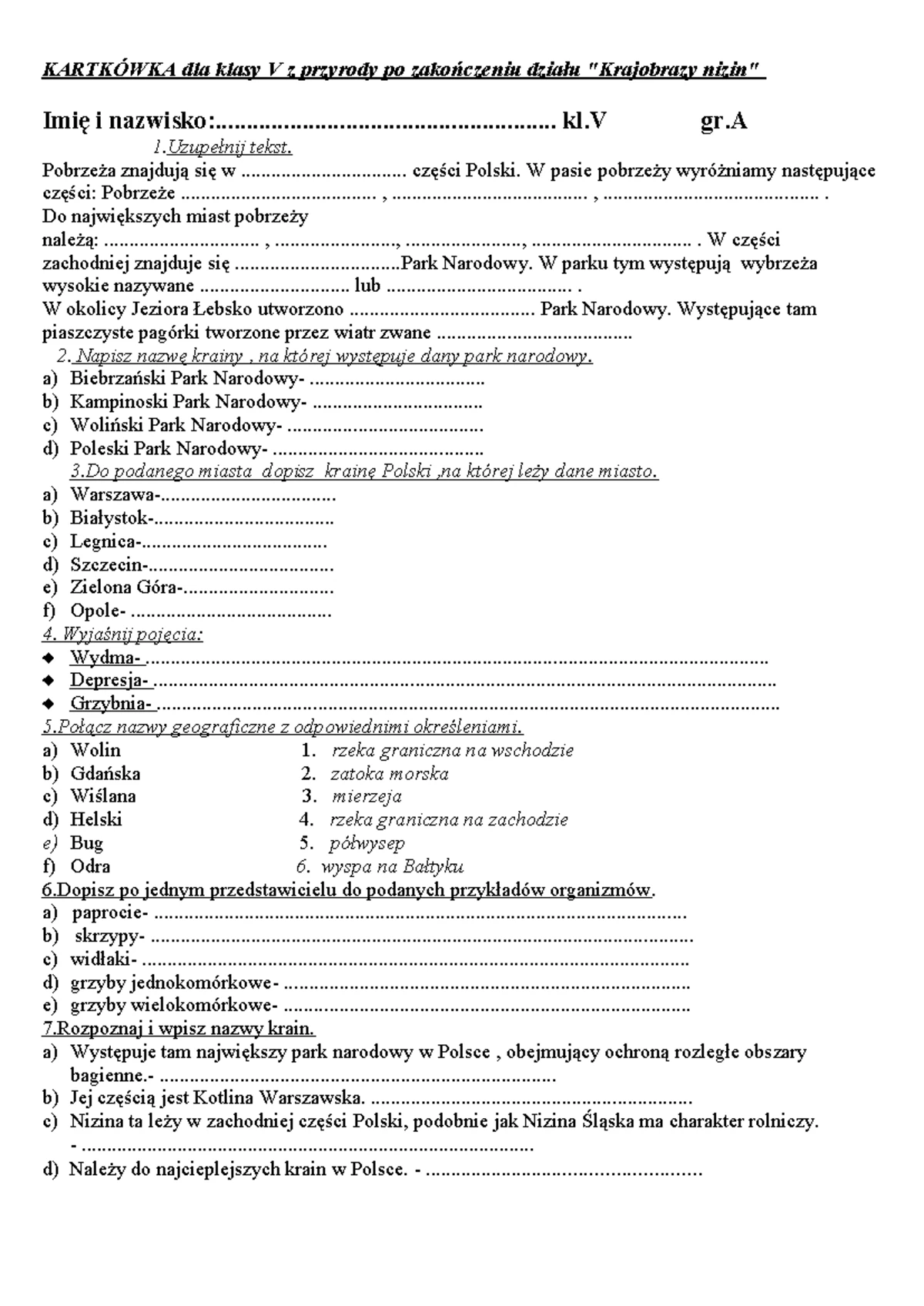 Test ze znajomości lektury pozłacana rybka - Test ze znajomości lektury ...