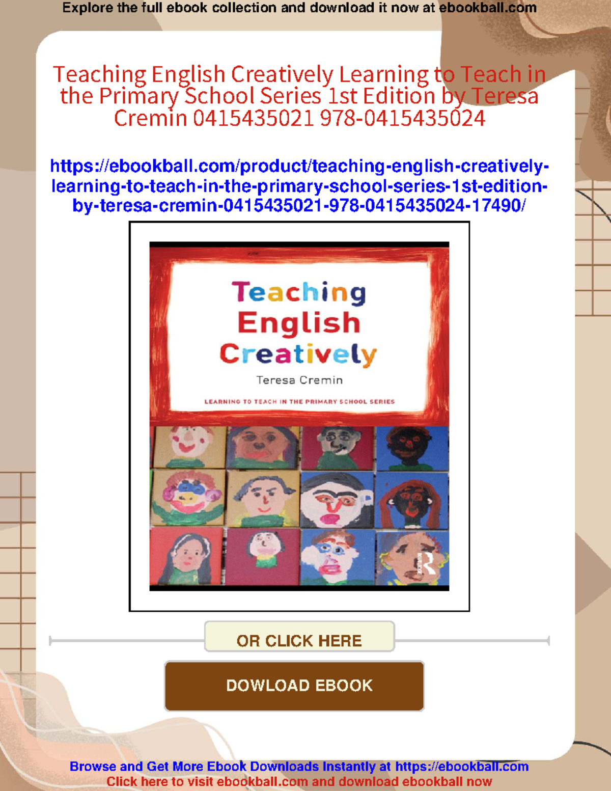 Teaching English Creatively: Insights from Learning to Teach in the ...
