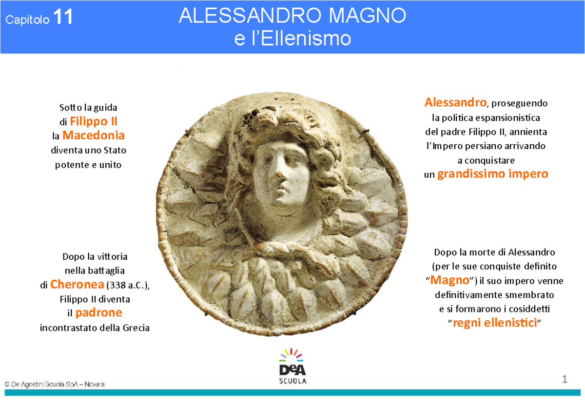 Capitolo 11: La Macedonia e Alessandro Magno - Potere e Conquiste - Studocu