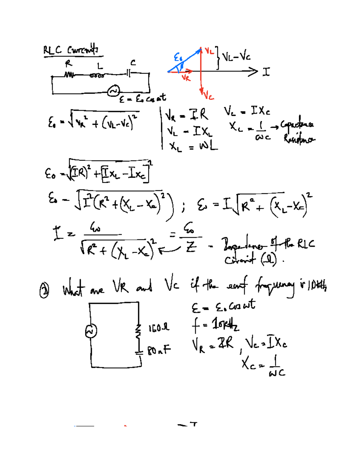 RLC Circuits Tutorial: Analyzing Voltage and Current Relationships ...