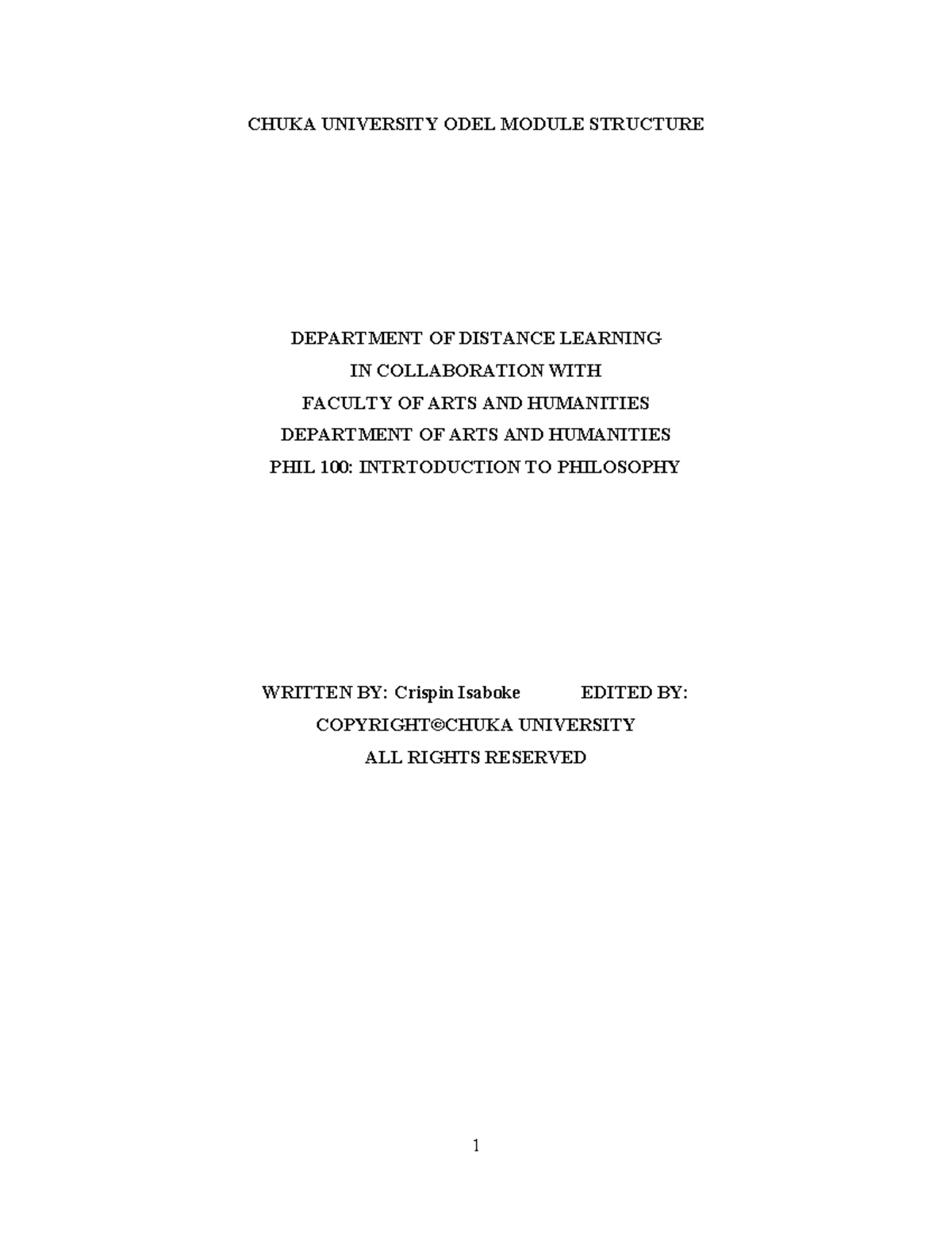 PHIL 100: Intro to Philosophy Notes and Key Concepts Summary - Studocu