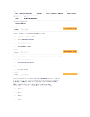 Sistematización de procesos semana 1 Examen primer parcial (Segunda vuelta) Revisión del intento ...