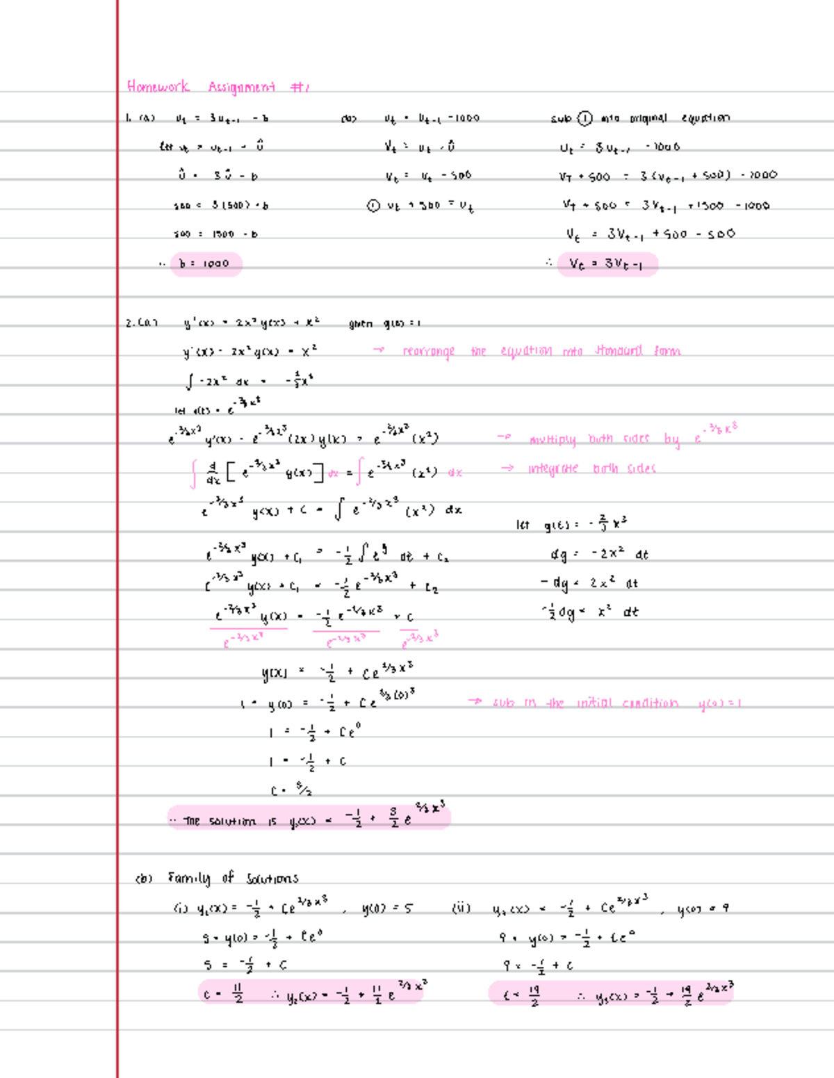Applied Math Assignment 1 - Homework Assignment #I 1. (a) U = BU + - 1 - b (b) Ut = V + - 1 ...