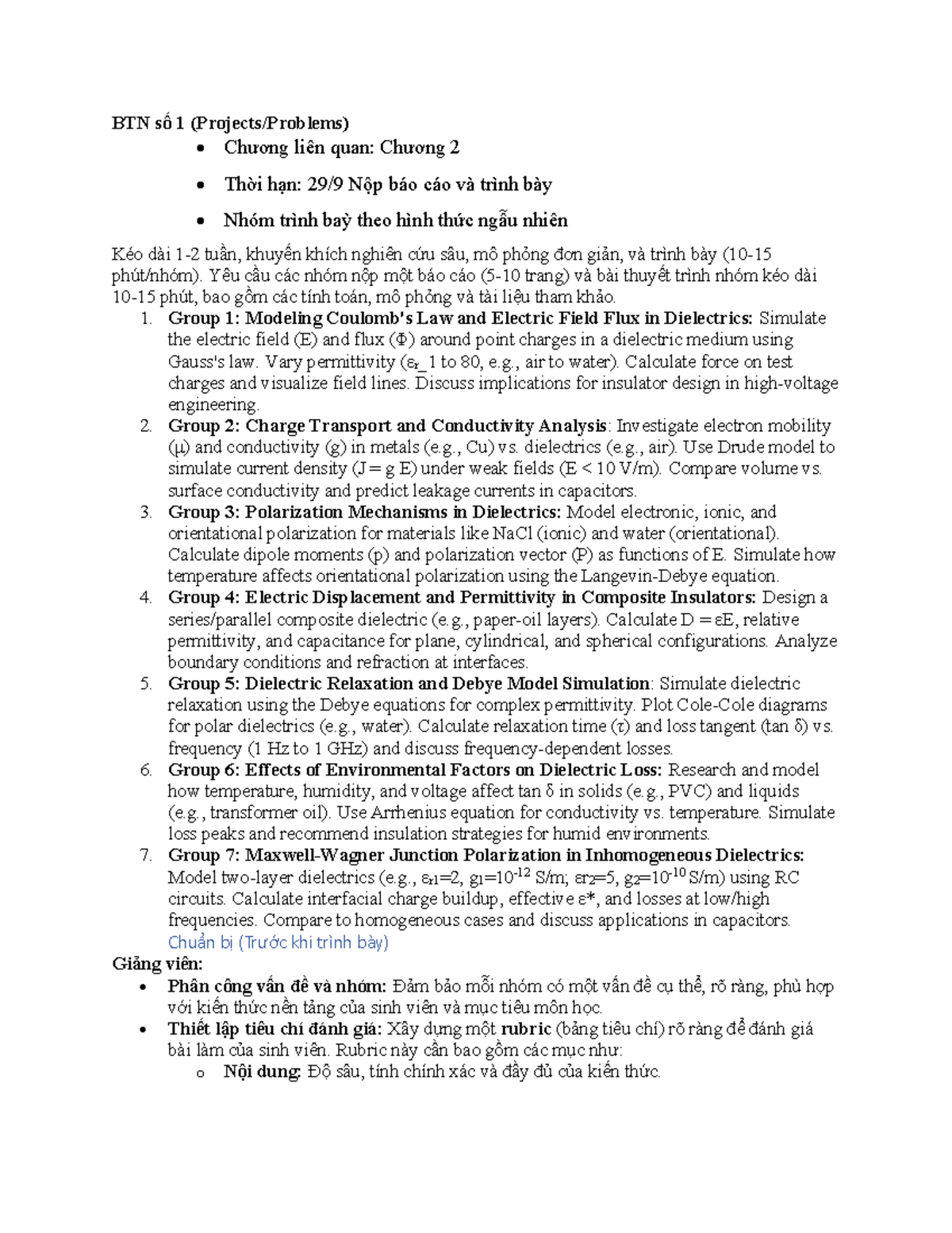 2025.1 GP1 VLD Final Project: Dielectric Modeling and Analysis - Studocu