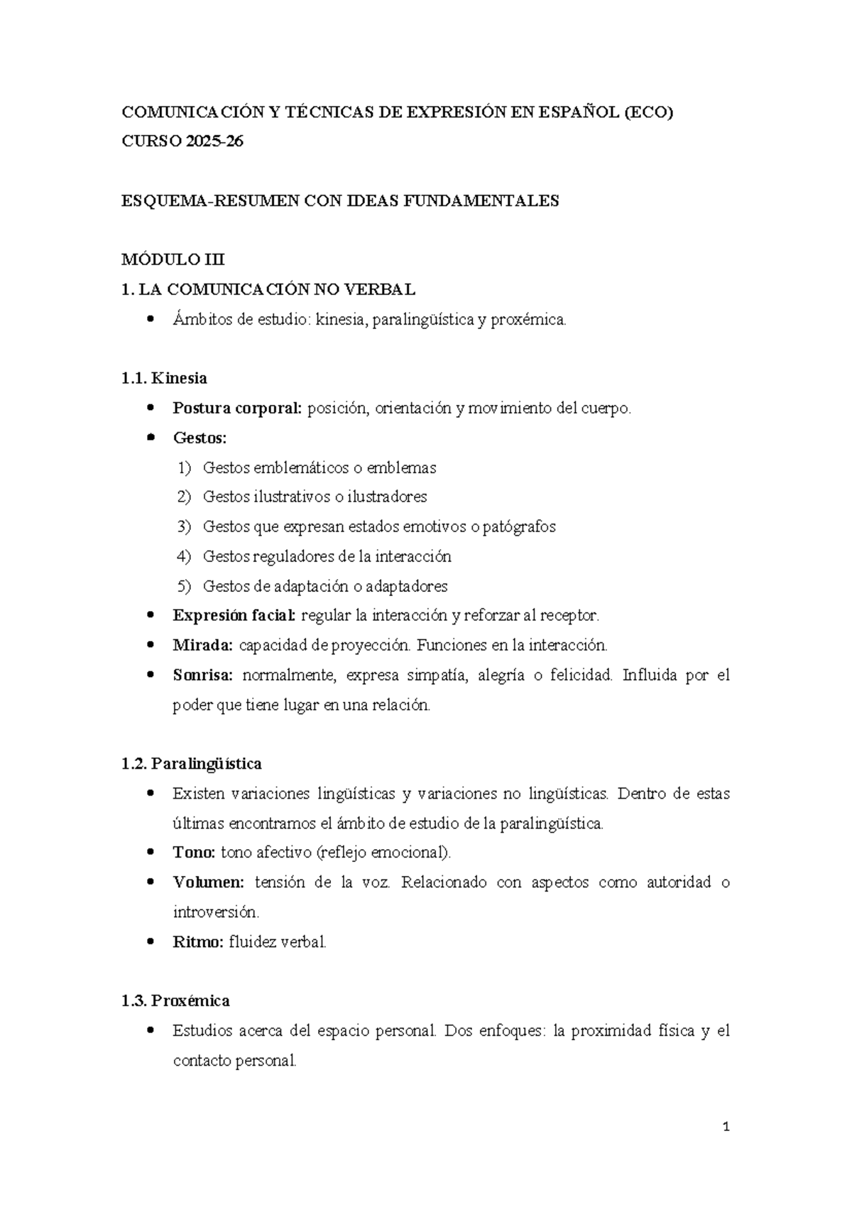 COMUNICACIÓN Y TÉCNICAS DE EXPRESIÓN EN ESPAÑOL (ECO) MÓDULO III ...