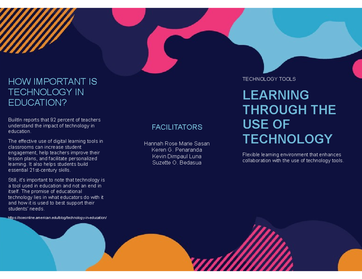 Brochure - Distance Learning - HOW IMPORTANT IS TECHNOLOGY IN EDUCATION ...