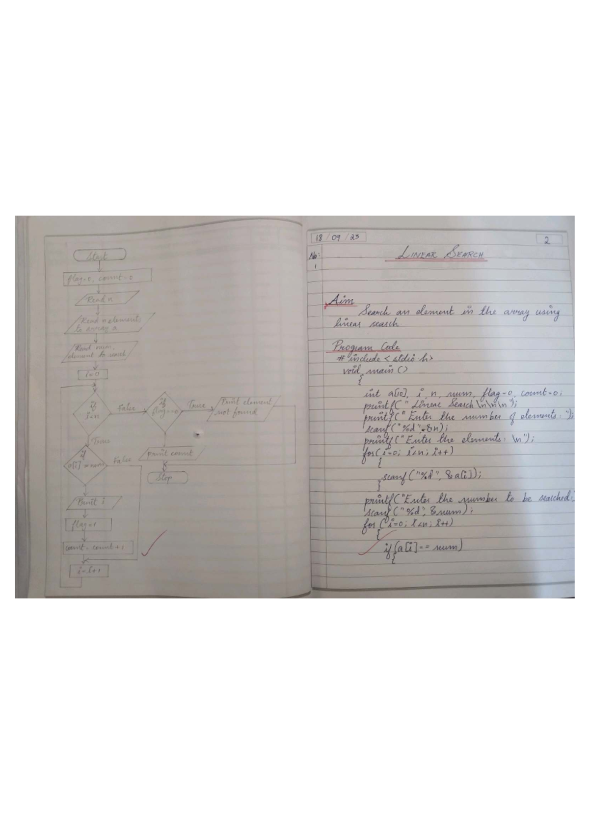 DS LAB: Linear Search, Sparse Matrix, and Sorting Algorithms Notes ...