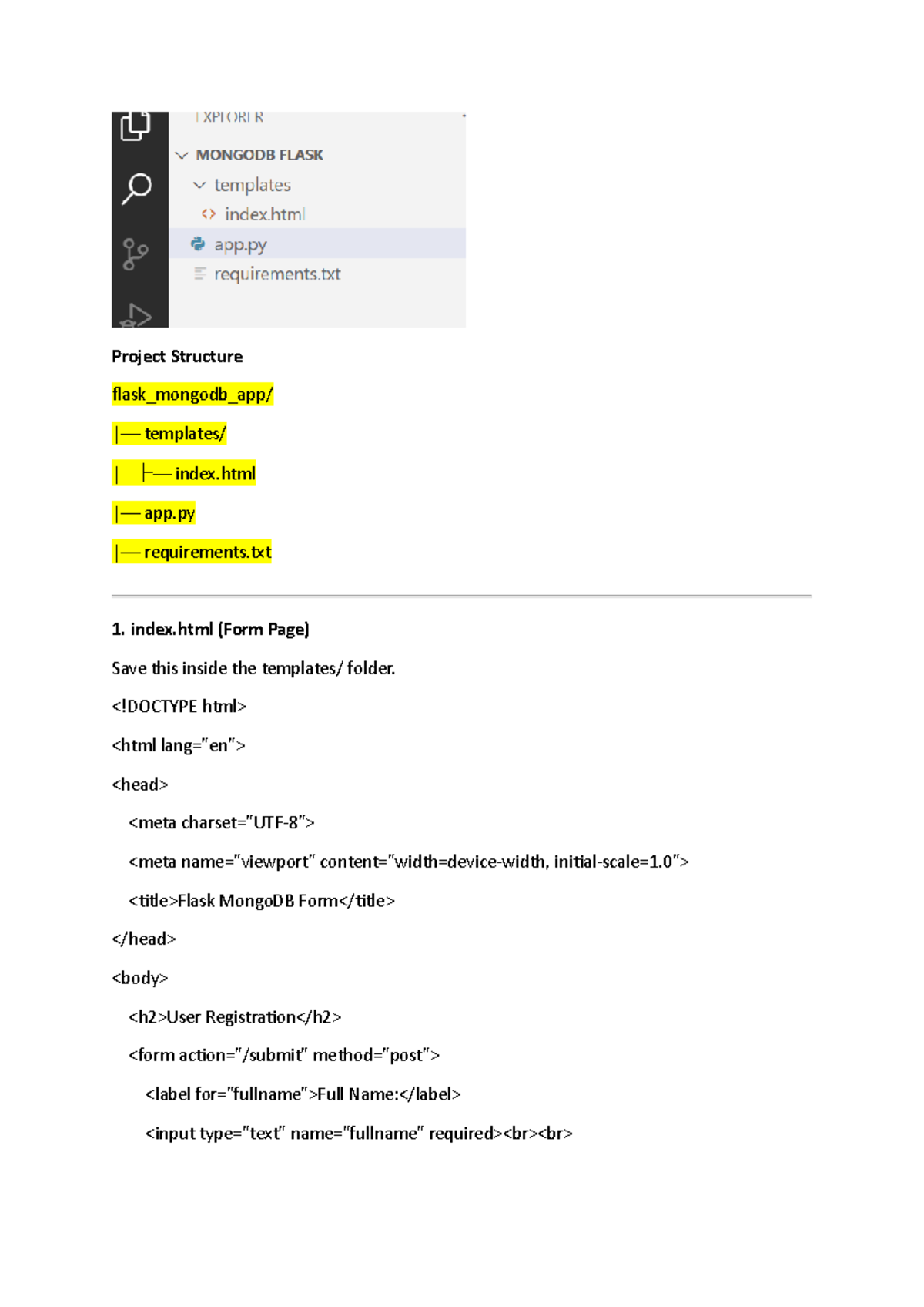 Project Structure Python Flask Project Structure Flask Mongodb App