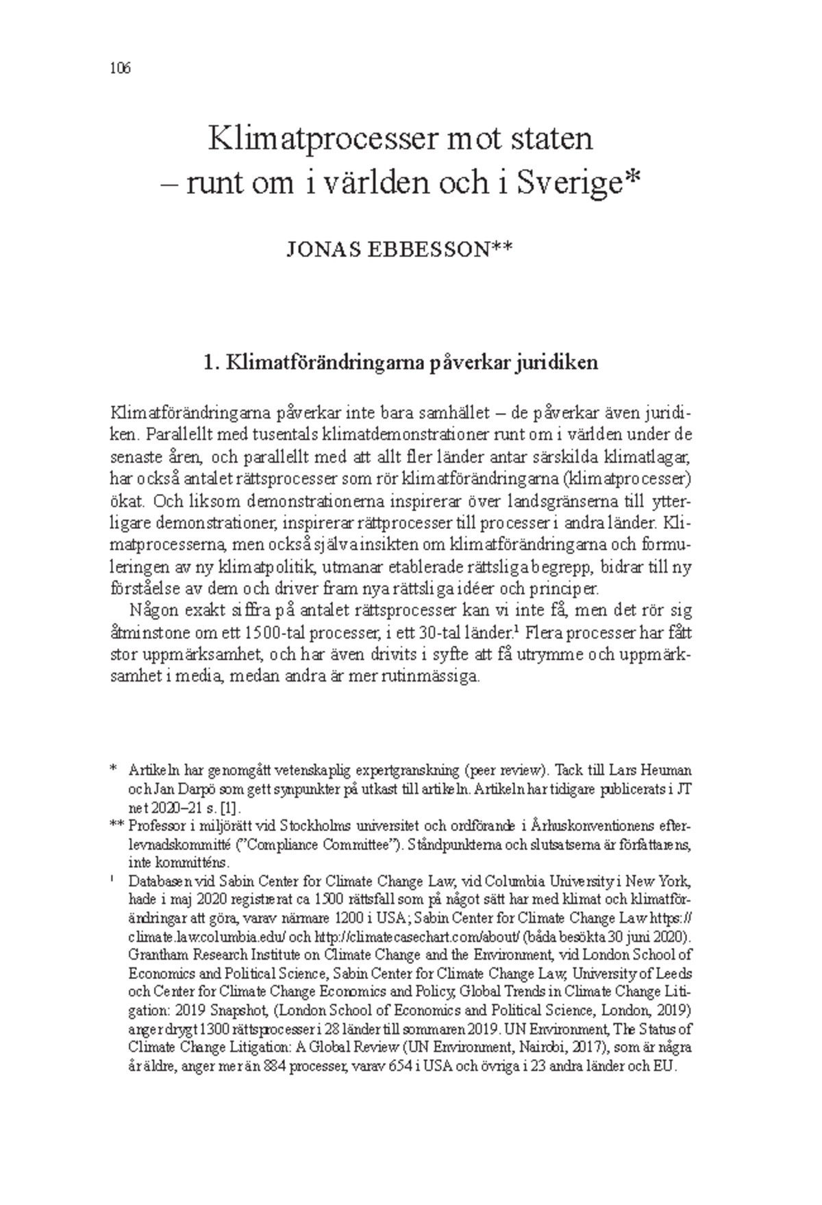 Klimatprocesser Ebbesson 2020 - Jonas Ebbesson Klimatprocesser mot ...