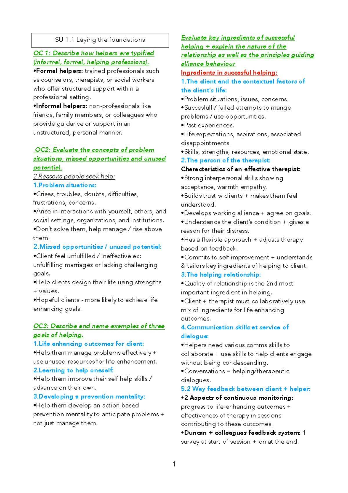 PSYC 321 Sem Prep - Understanding Helping Relationships and Skills ...