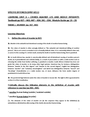 Statutory Crimes - Summary Snyman's Criminal Law (Seventh edition ...