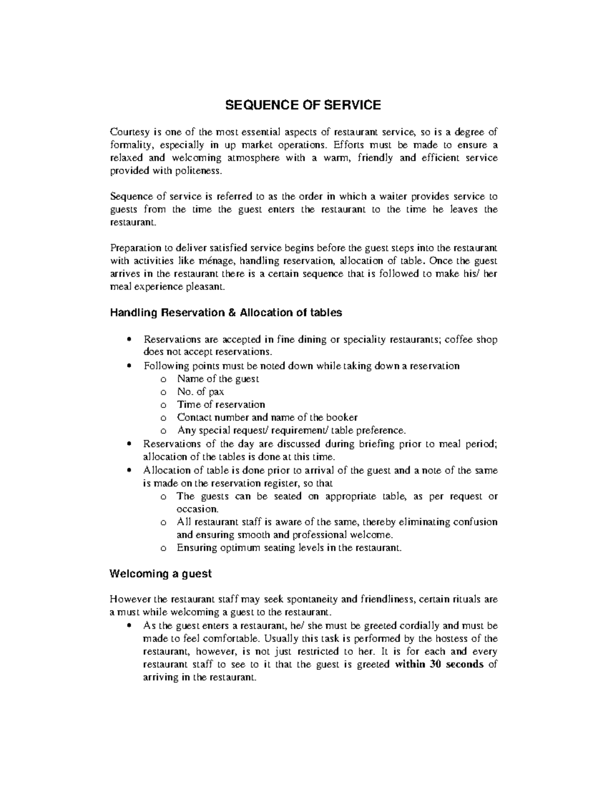 04sequenceofservice-131220225712-phpapp 01 - SEQUENCE OF SERVICE ...