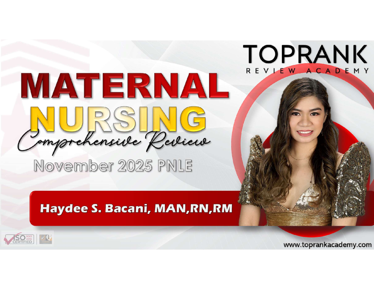 Comprehensive Handouts for OB (Compre - OB) - Studocu