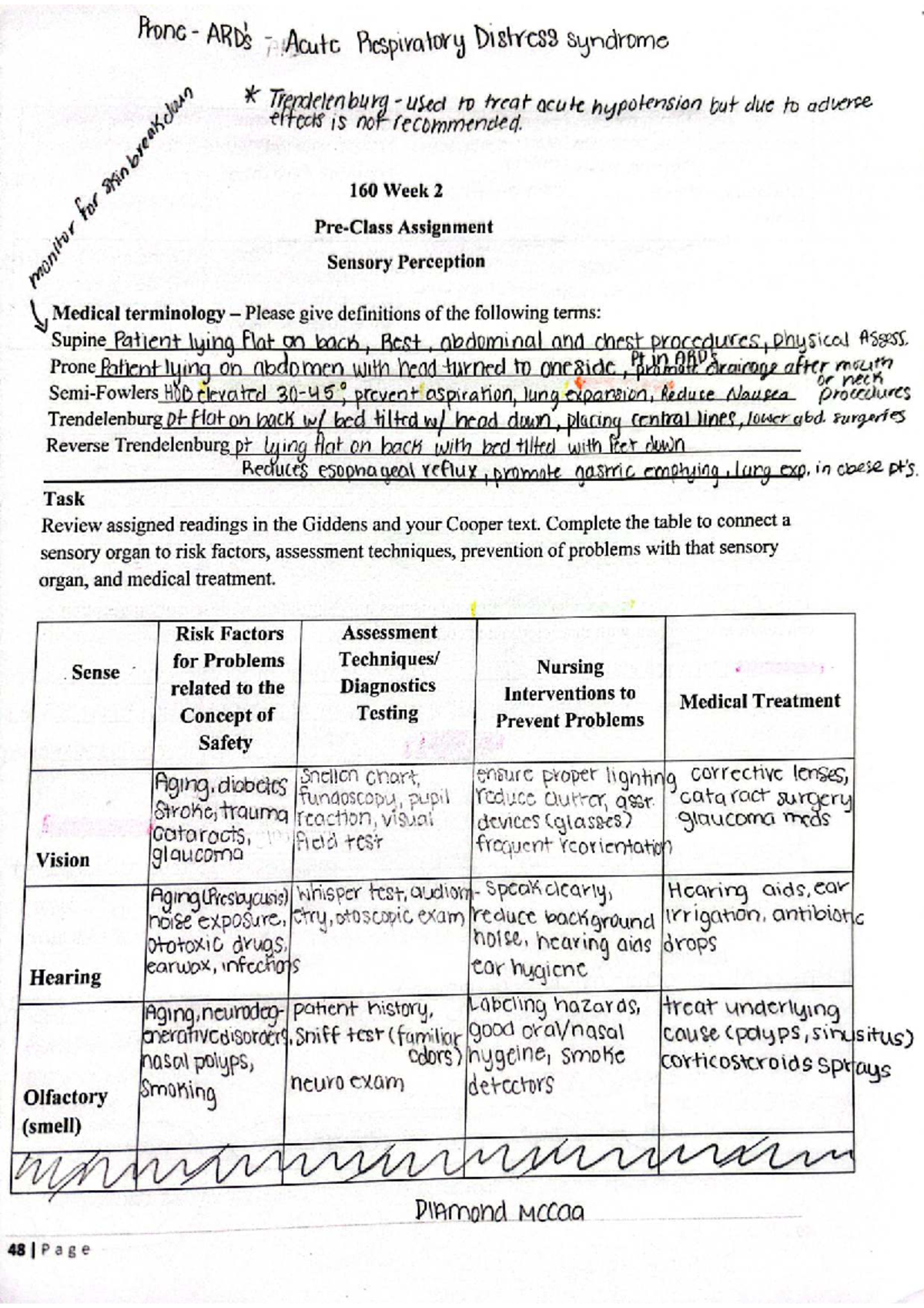 Fundamentals 2 PCA W2 - Week 2 Assignment on Sensory Perception and ...