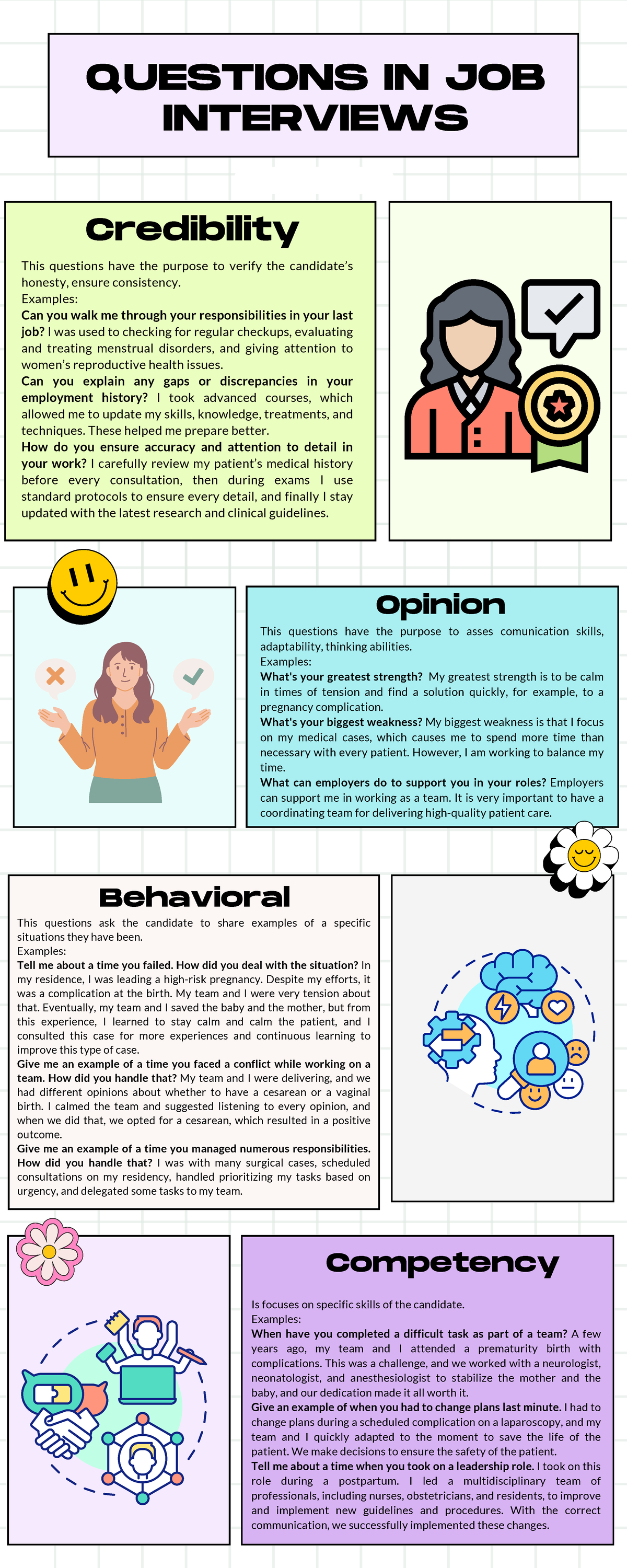 Questions in job interviews - This questions ask the candidate to share ...