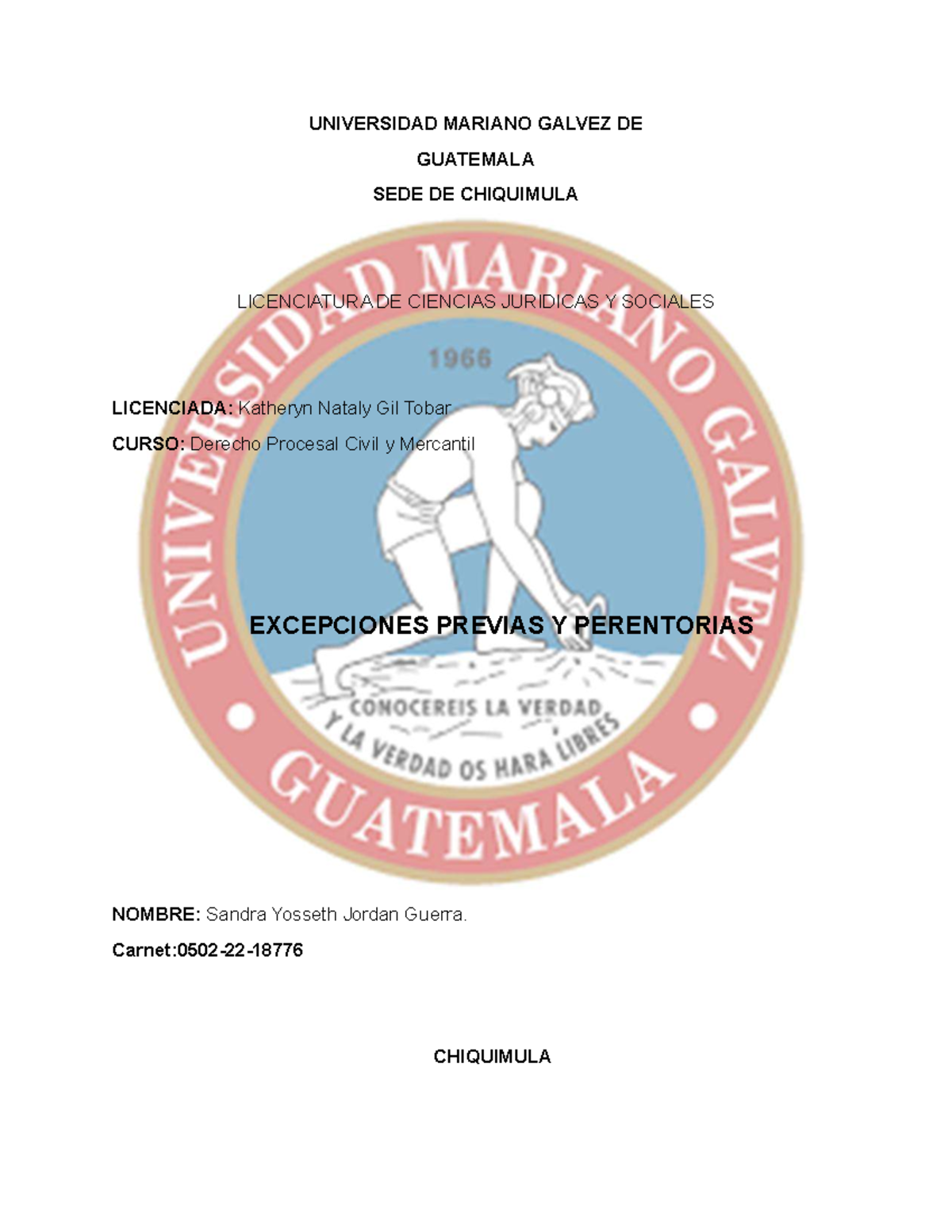 Excepciones Previas y Perentorias en Derecho Procesal Civil y Mercantil ...