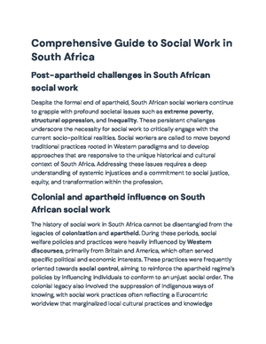 [Solved] define and describe the field social work with children and ...
