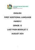 Grade 12 English FAL: Last Push Booklet 2 Study Notes (Aug 2024) - Studocu
