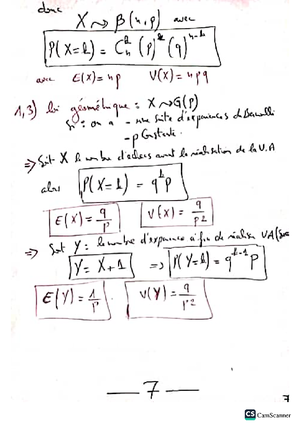 Probabilites resume de cours - Dans tout ce chapitre, tous les exemples ...