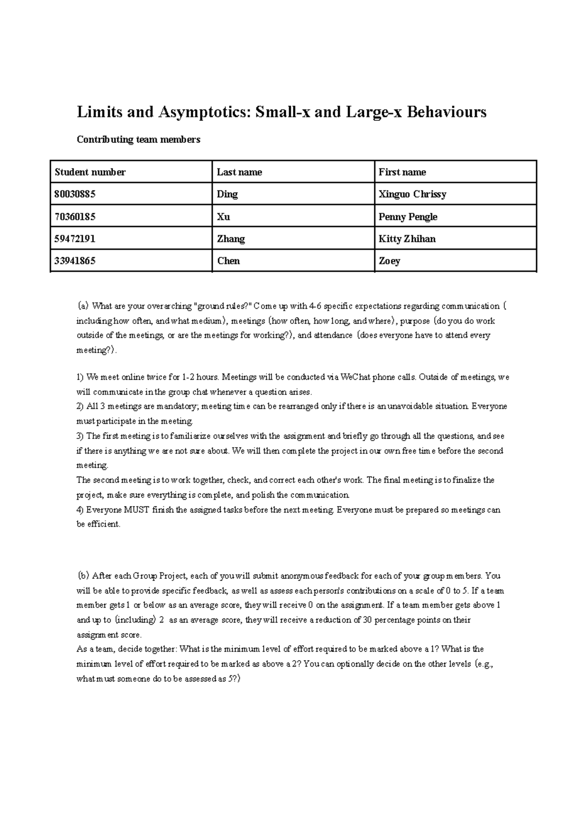 Math 100B Group Project 1: Limits and Asymptotic Behaviors Analysis ...