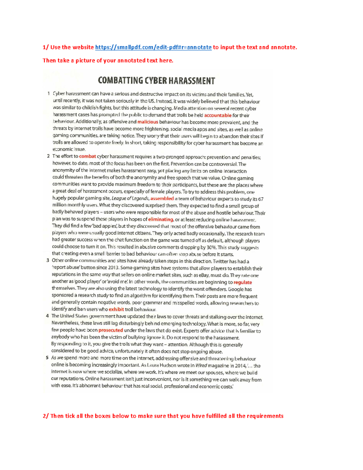 Annotated Text Submission Instructions for PA4 - Studocu
