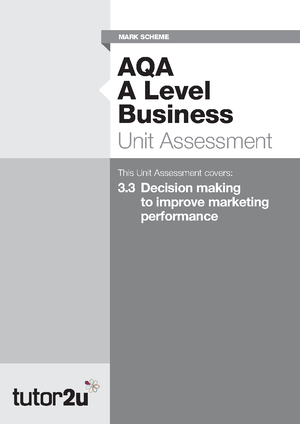 Business - A2 - A Level - Sixth Form (A Levels) - Studocu