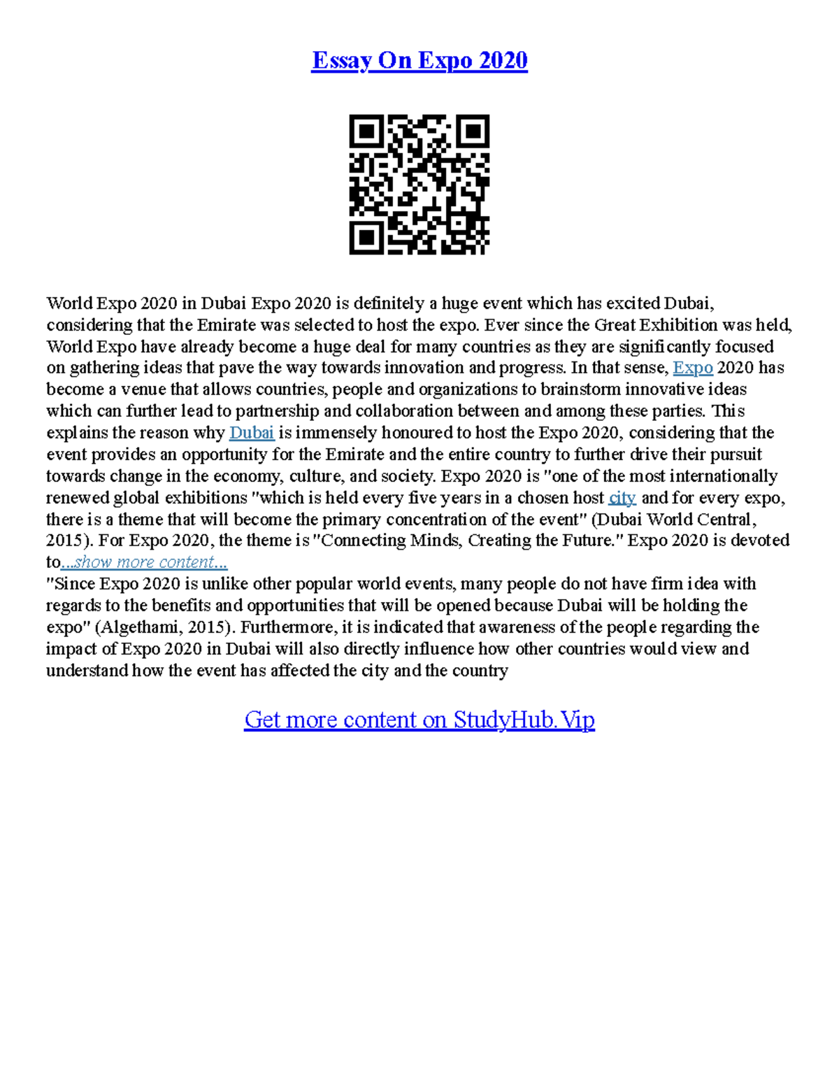 Around The World In 80 Days Essay - Essay On Expo 2020 World Expo 2020 ...