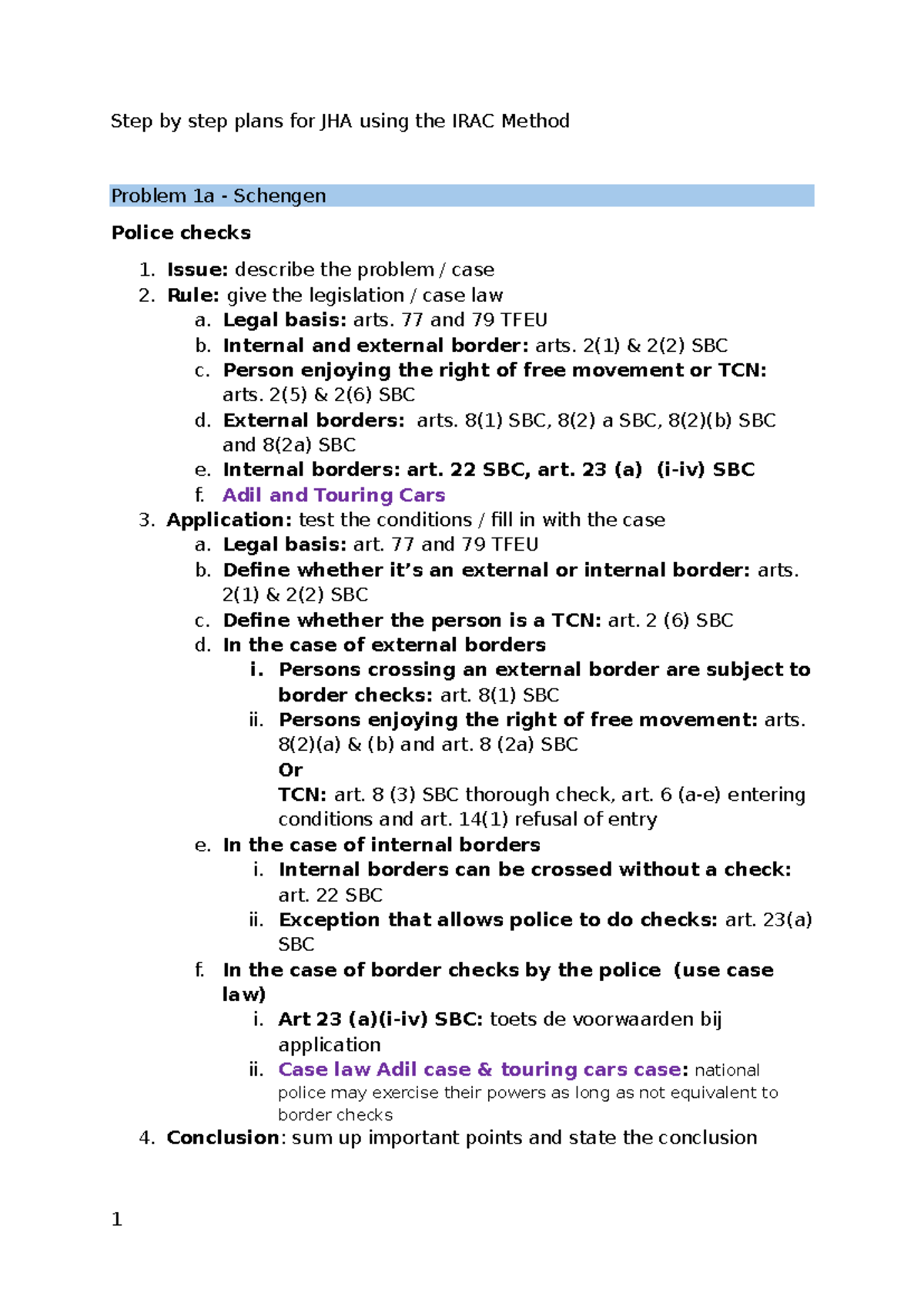 Step-by-Step Plan for JHA Using IRAC Method: Detailed Guide - Studeersnel
