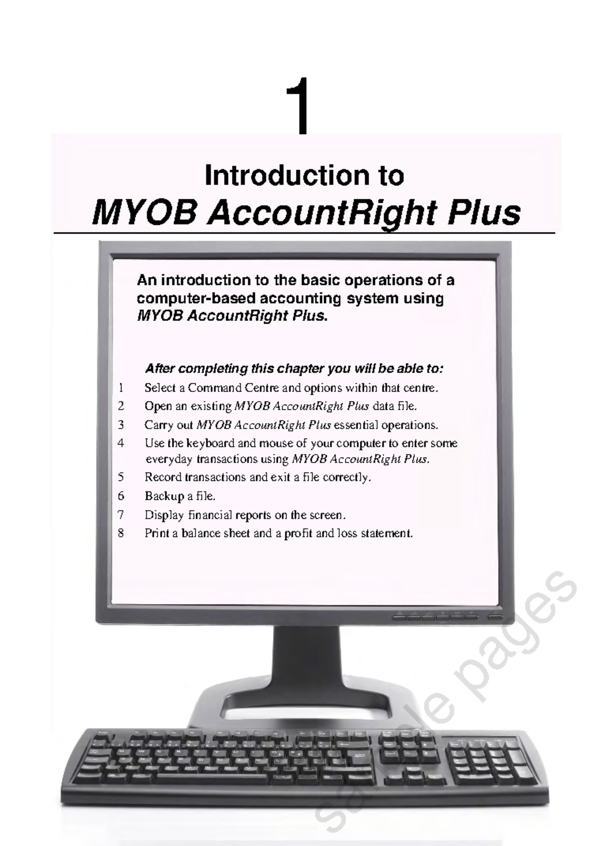 CH.1 Intro to MYOB AccountRight Plus: Basic Operations and Commands ...