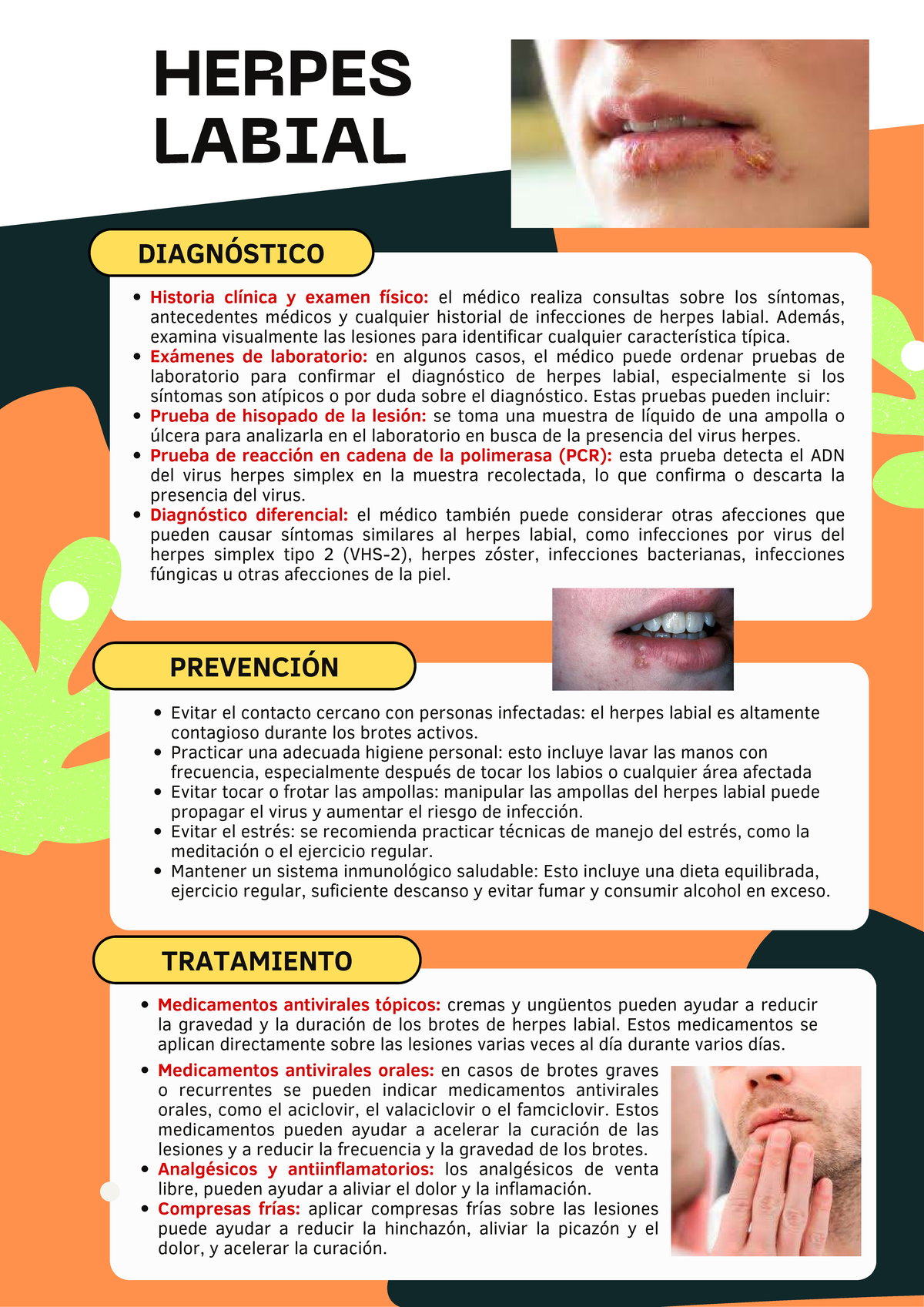 HERPES LABIAL Y PSORIASIS: DIAGNÓSTICO Y TRATAMIENTO CLÍNICO - Studocu