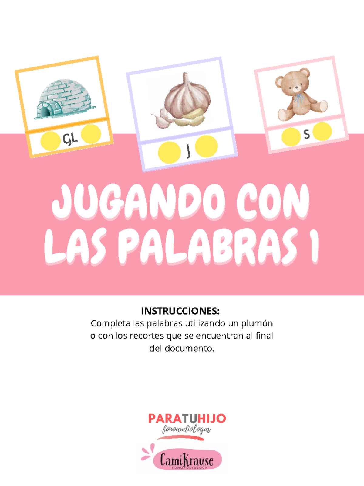 Jugando CON LAS Palabras 1 - desarrollo lingüístico - LAS PALABRAS 1 ...