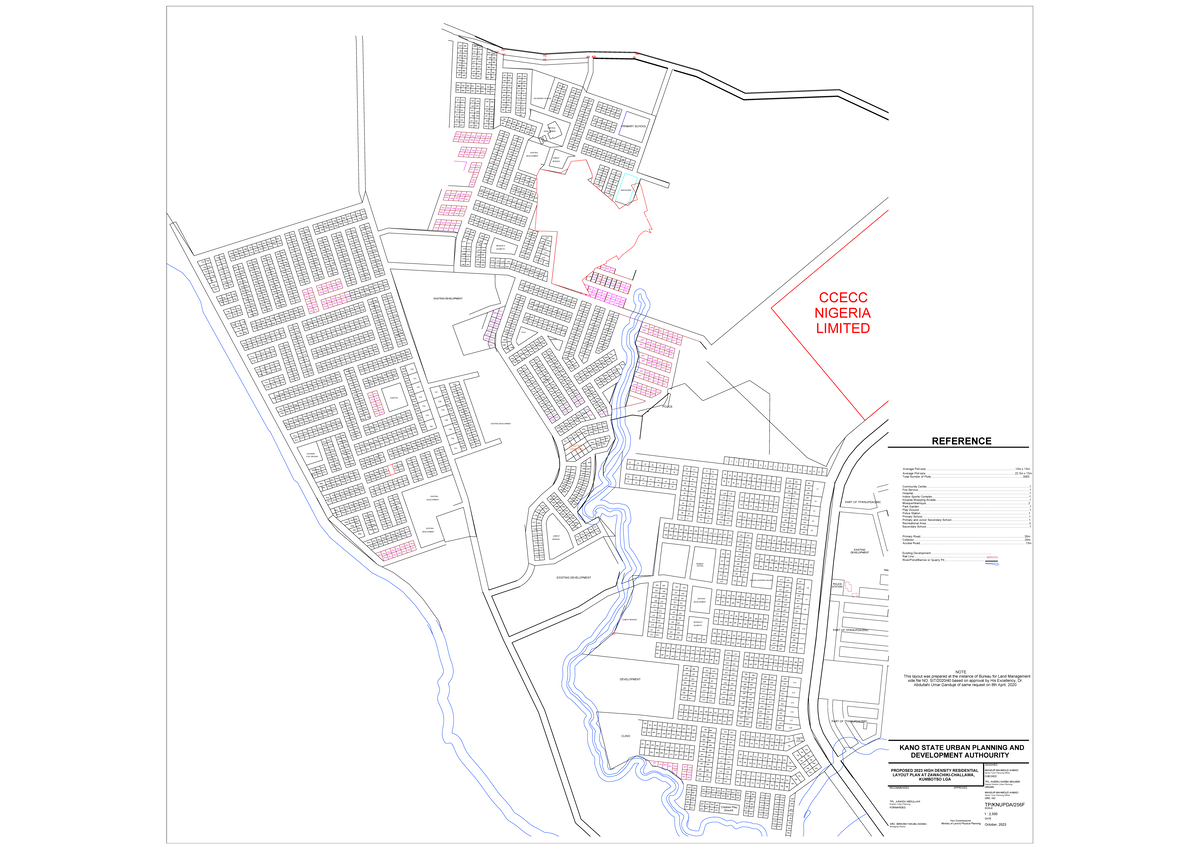 High Density Residential Layout Plan at Kumbotso LGA (2023) - Studocu