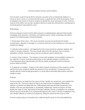 Forensic Analysis of Fibers and Textiles in Criminal Investigations ...