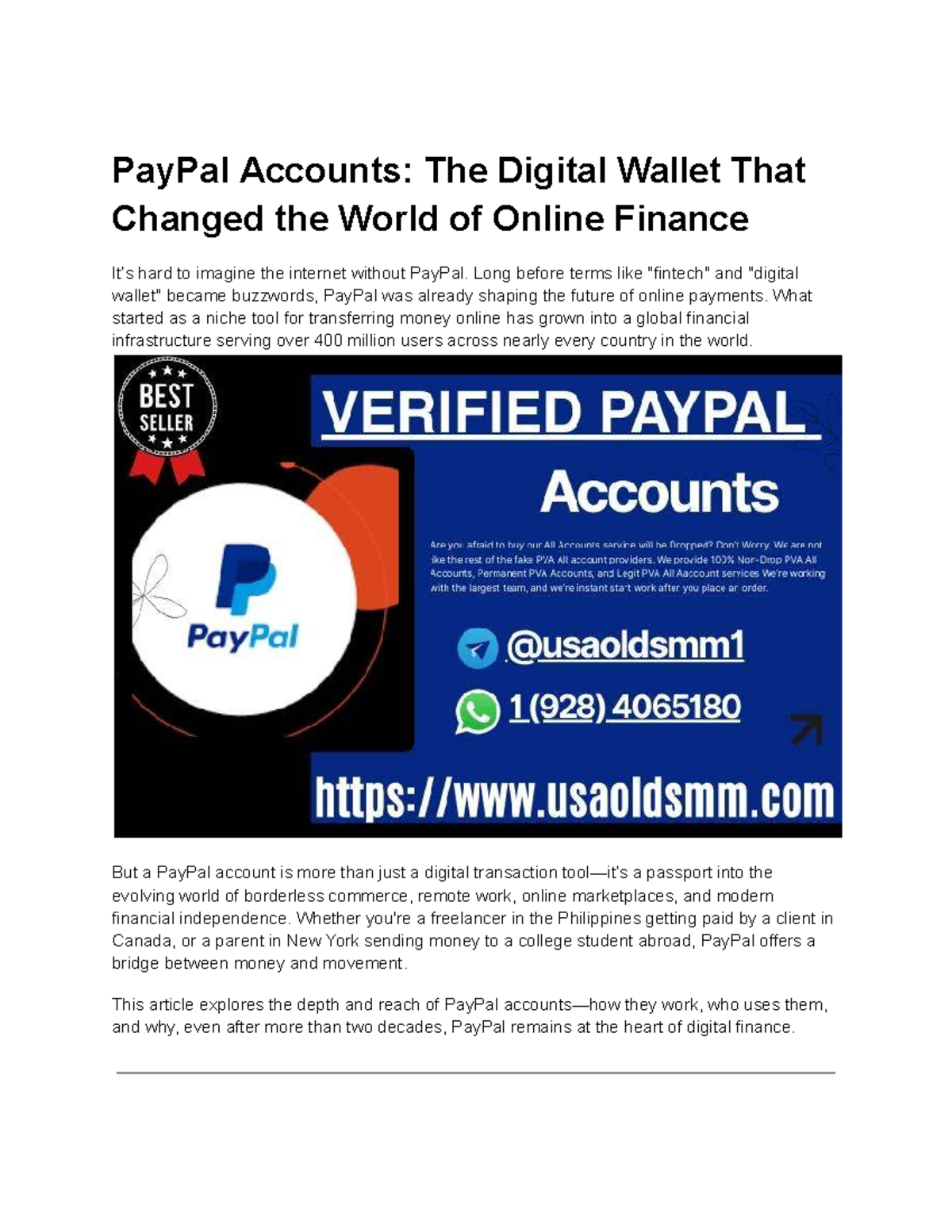 Buy Personal vs Business PayPal Accounts: Different Paths to Financial ...