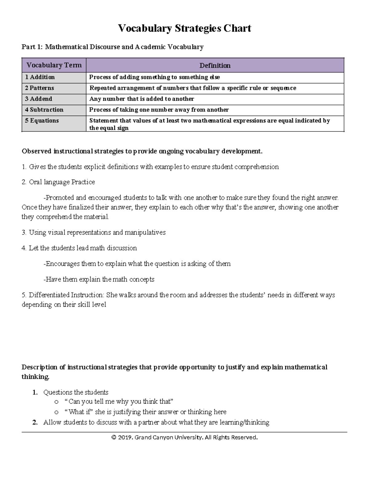 Vocabulary Strategies for Math Class: vocab0000000000 Guide - Studocu