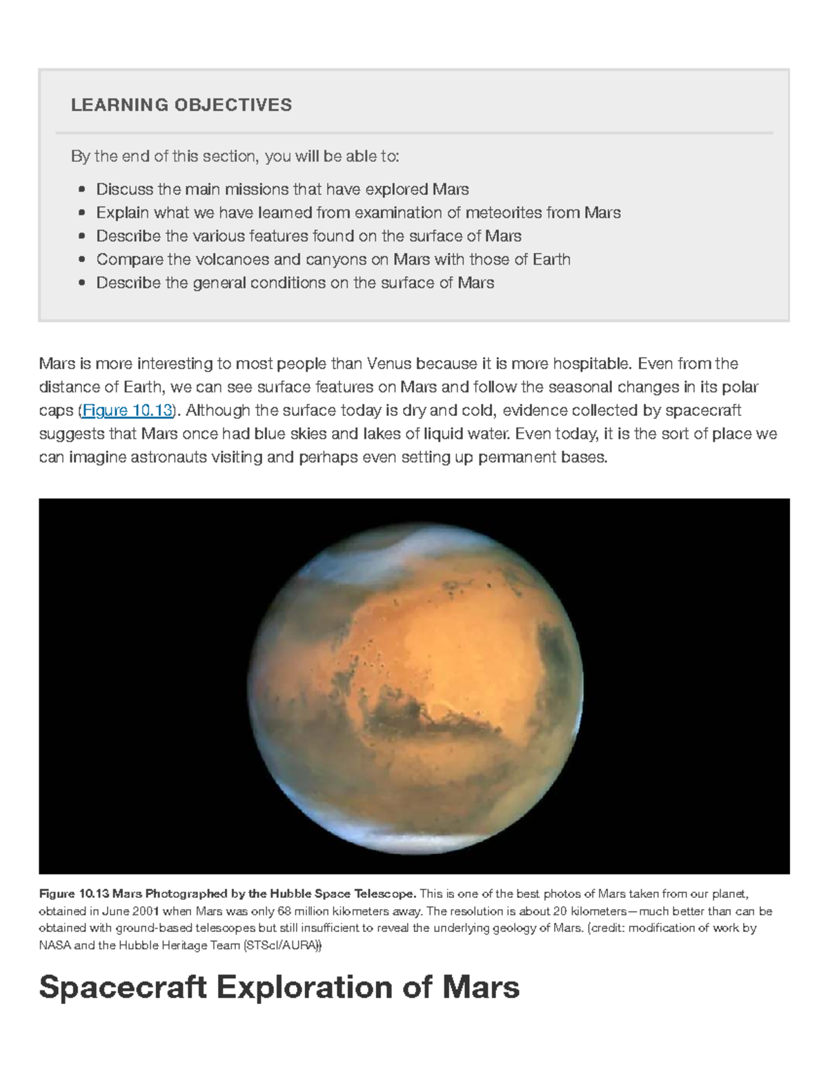 Geological Exploration of Mars and Key Missions: An Overview - Studocu