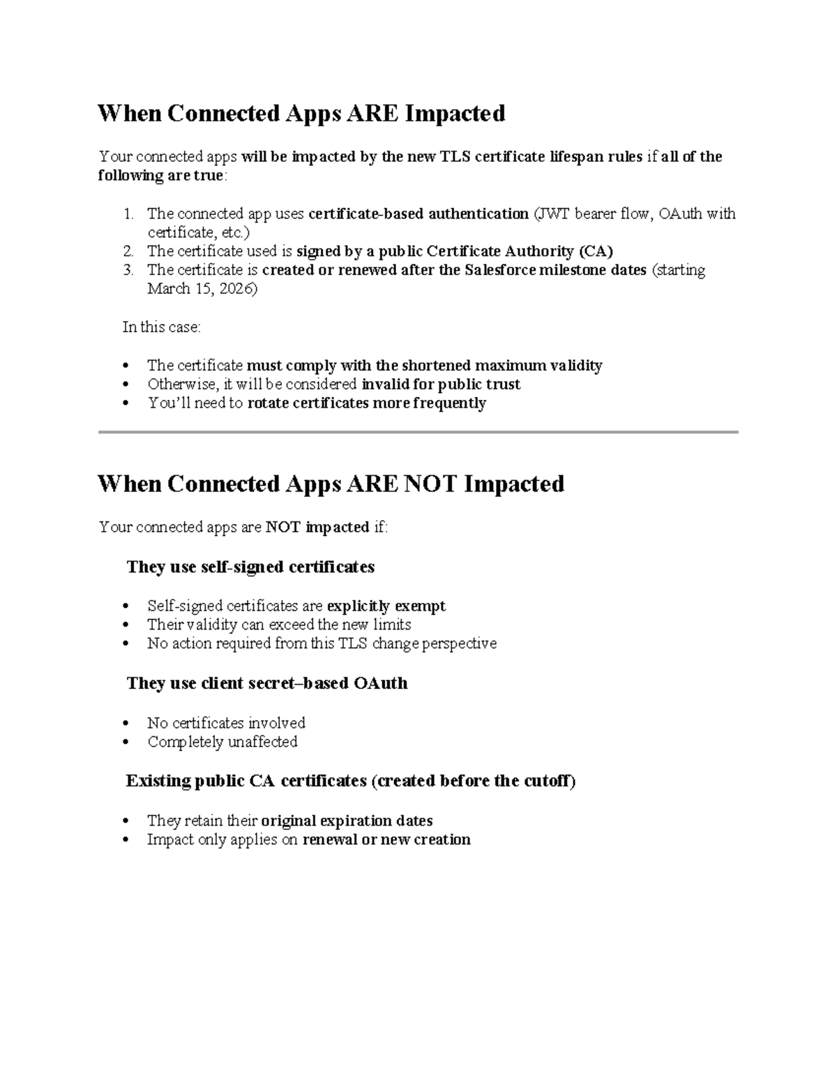Impact of TLS Certificate Lifespan Rules on Connected Apps - Studocu