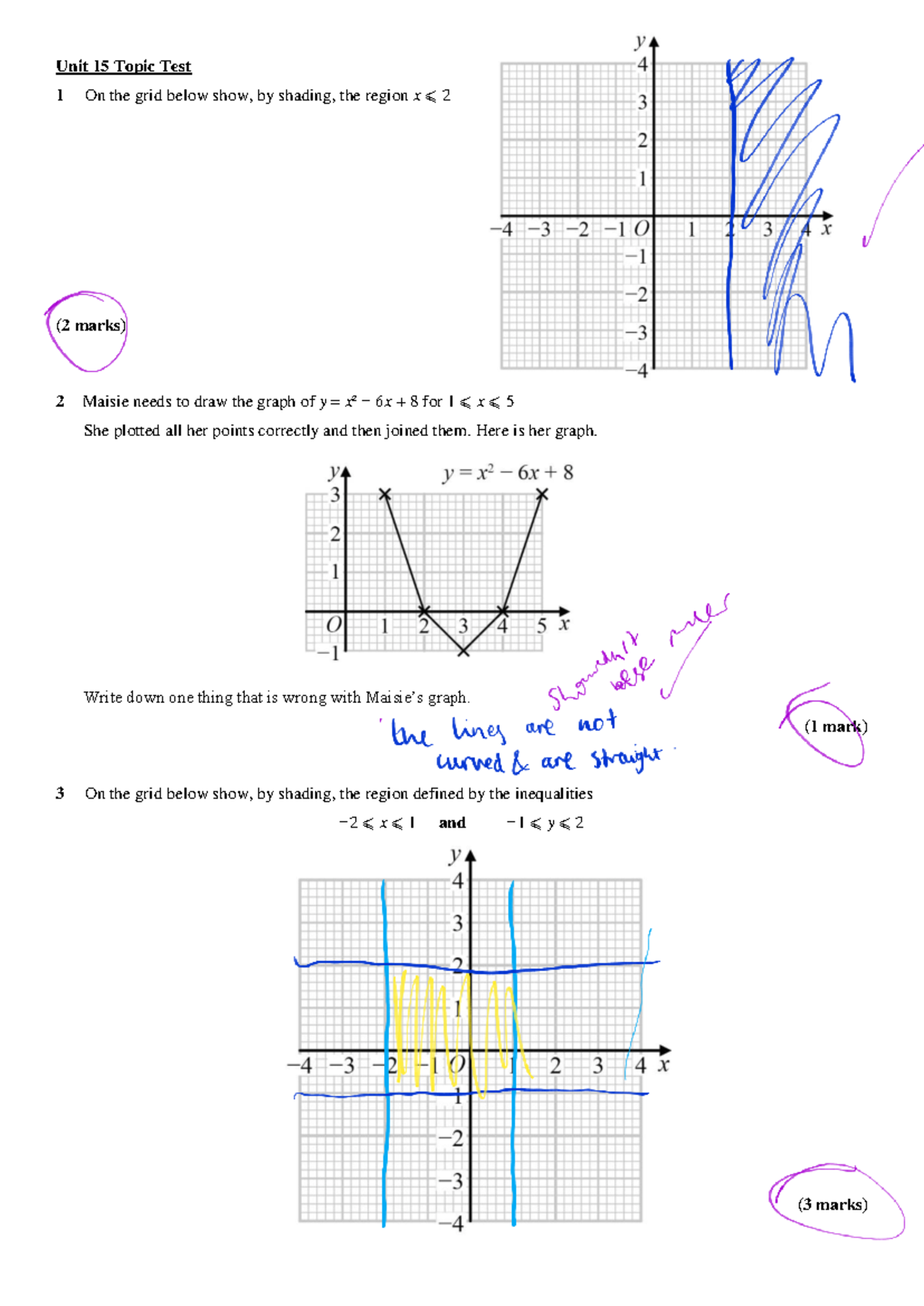 Lesson 11 Unit Test - unit 11 topic test for maths gcse higher edexcel ...