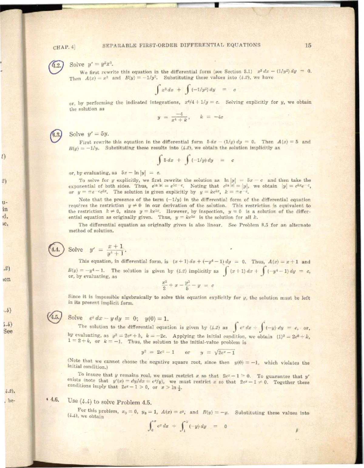 Separable Differential Equations: Solutions and Techniques (ODE 101) - Studocu